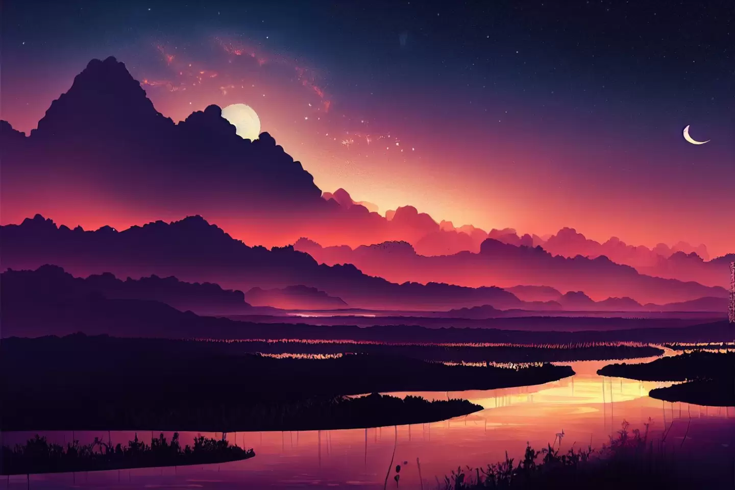 🌄 Magical Romantic Evening Free Phone Live Wallpaper | Livewallpaper.io