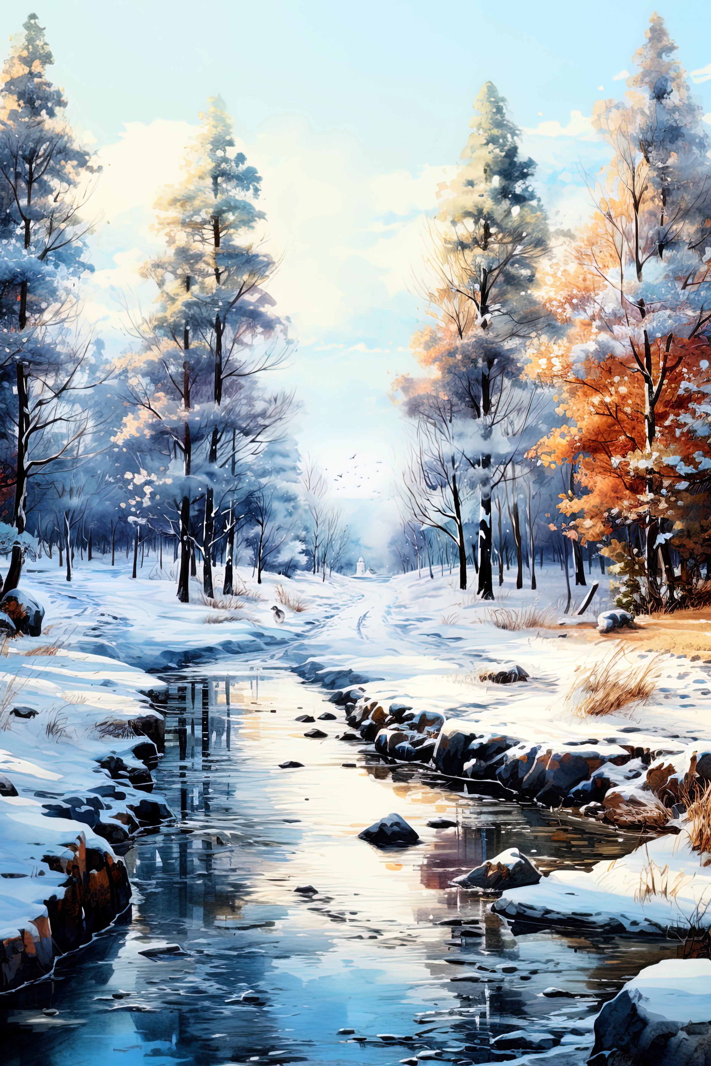 Whispering Snowscapes Free Phone Live Wallpaper | Livewallpaper.io