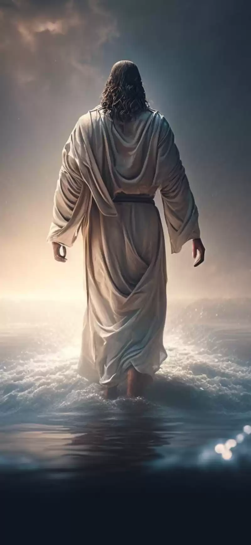 Jesus: Stepping Onto The Sea Free Cell Phone Live Wallpaper ...