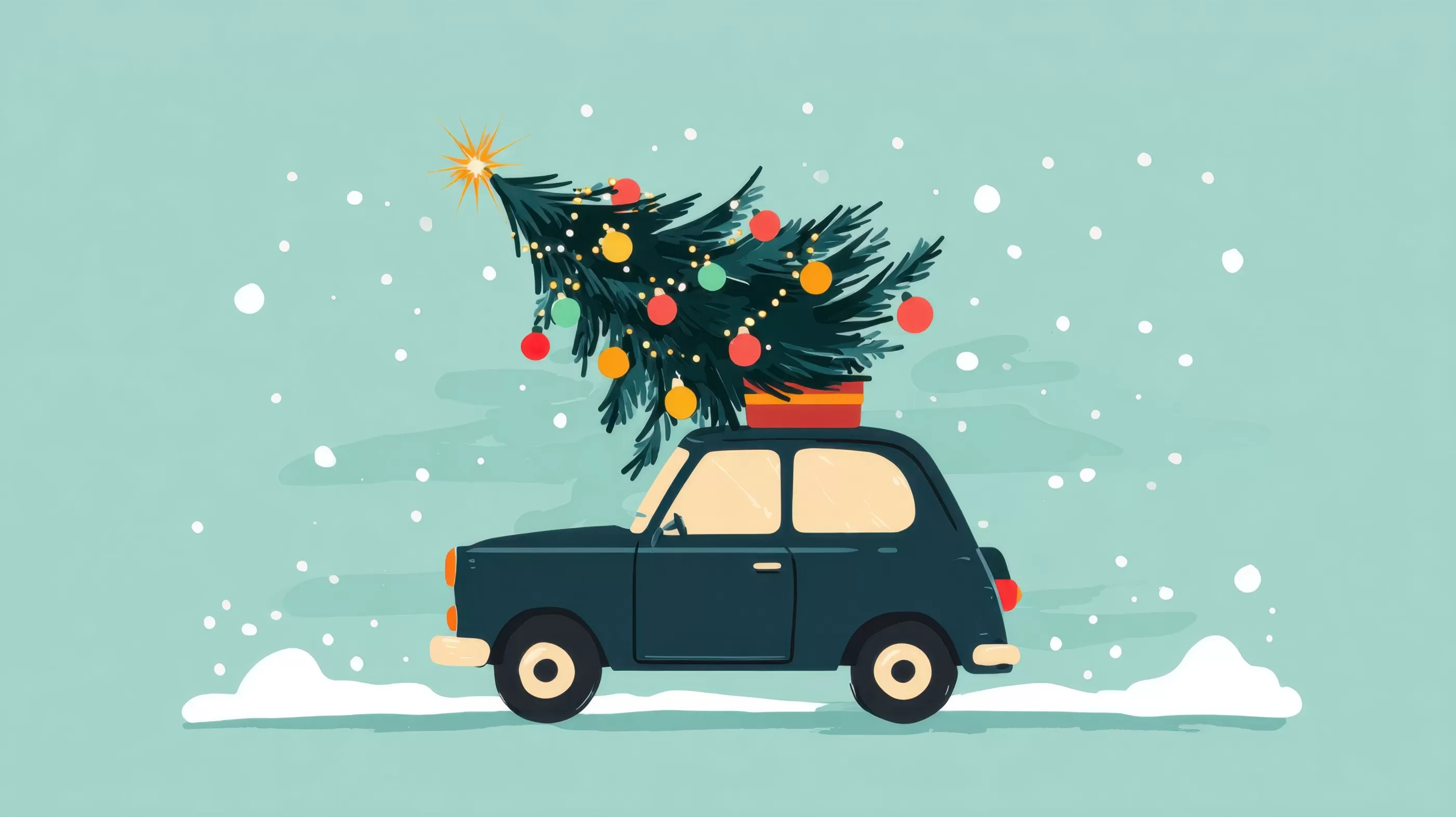 Car with Christmas Tree #cf42 Free Phone Live Wallpaper (Camera Sway ...