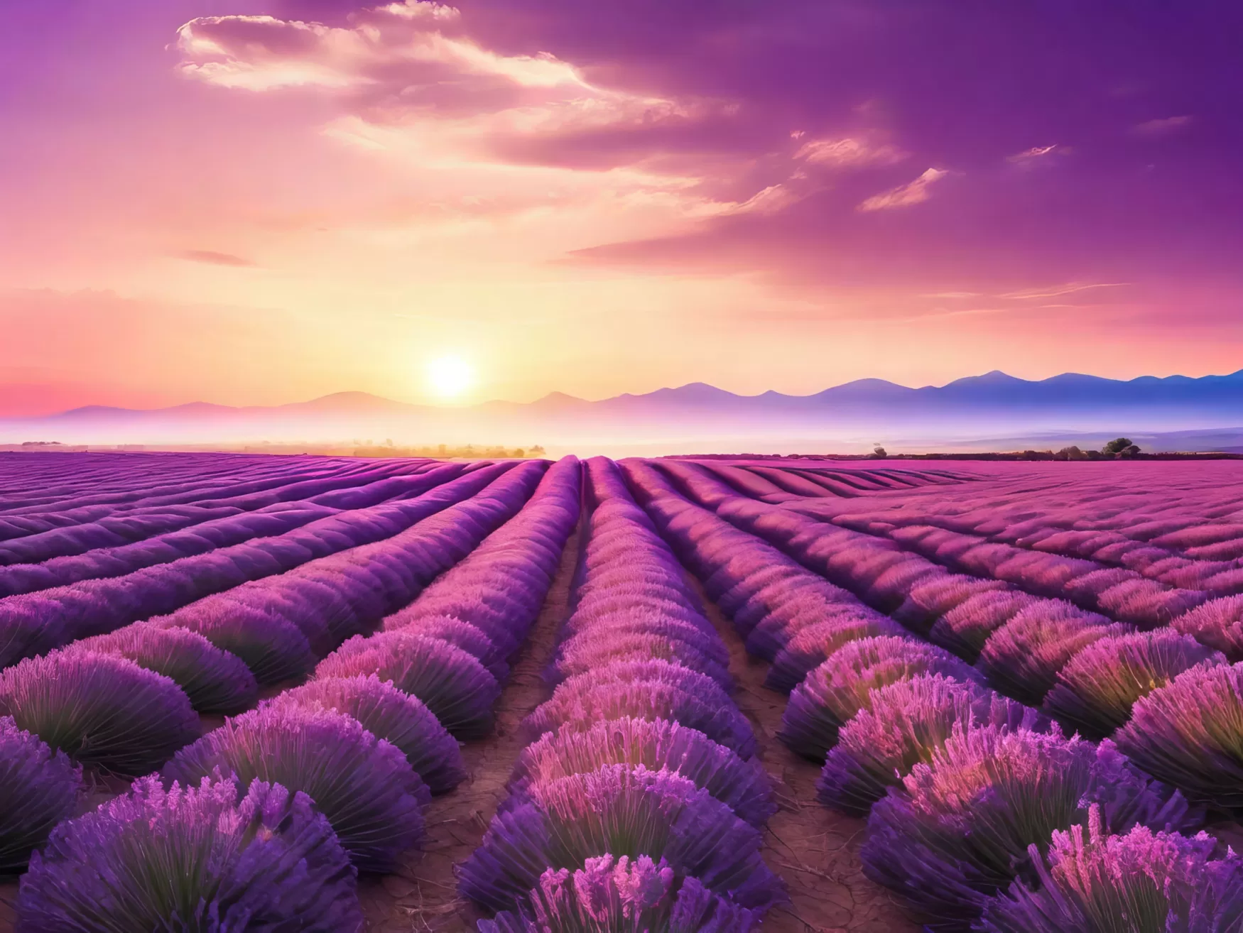 Purple Lavender Field #b2a2 | Ken Burns Effect | Free Phone Live ...