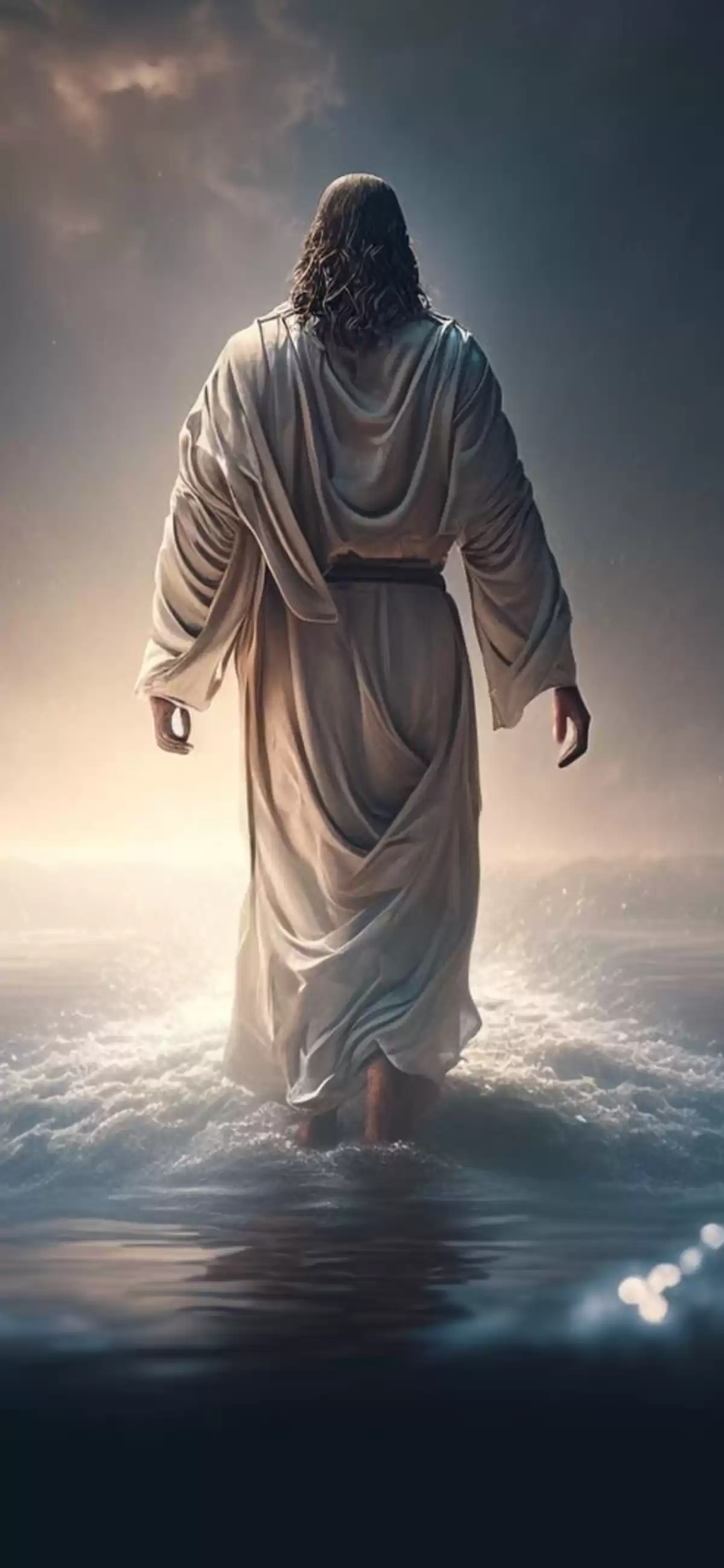Jesus: Stepping Onto The Sea Free Cell Phone Live Wallpaper ...