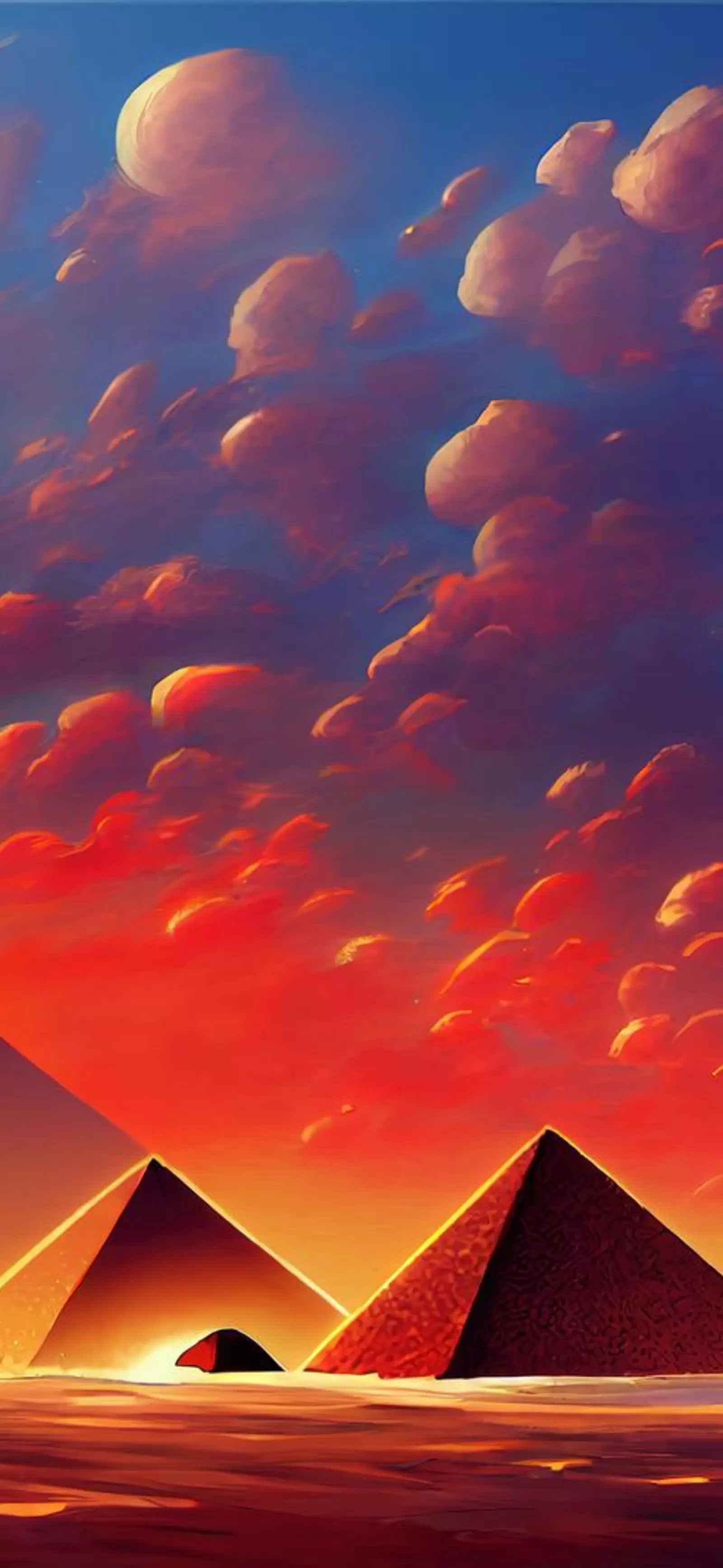 Pyramids At Twilight Free Cell Phone Live Wallpaper | Livewallpaper.io